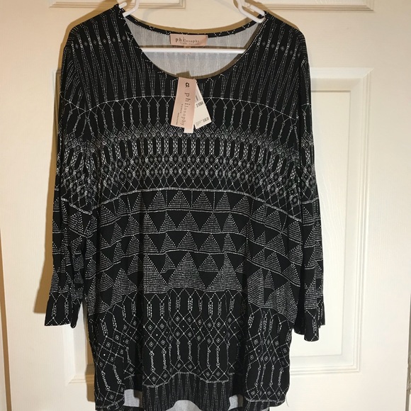 Philosophy | Tops | Philosophy Woman Geometric Print Top | Poshmark